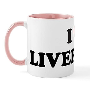 CafePress I Love Liverpool Mug Ceramic Coffee Mug, Tea Cup 11 oz