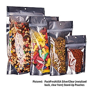 PackFreshUSA: Stand Up Pouch Bags Sample Kit - Professional Flexible Packaging - Resealable - Seal-Top - Heat-Sealable - Hang Hole - Tear Notch -Sample Kit
