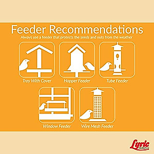 Lyric Chickadee Wild Bird Seed - Sunflower & Nut Premium Bird Food Mix for Chickadees, Nuthatches & Titmice - 20 lb bag