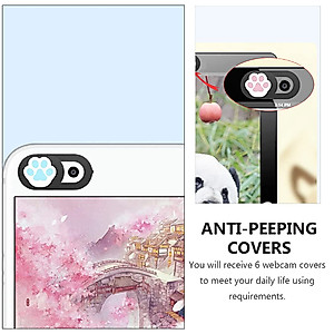 6pcs Privacy Cover Webcam Covers -Peeping Covers Webcam Cover Webcam Privacy Covers Laptop Webcam Protector Protective Covers Safety Covers