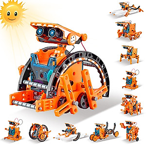 HISTOYE STEM Solar Robot Kit for Kids 6 7 8 9 10 11 12,Robotics for Kids Ages 8-12,12-in-1 Stem Projects for Kids,Gift Toys for 6 7 8 9 10 11 12 year old boys girls