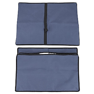 OwnMy Heat-Resistant Waterproof Dust-Proof Microwave Oven Dust Cover Grill Cover Protector - Nylon Fabric Extra Large Microwave Oven Dust Cover Case Protections for Toaster Oven, Dark Blue