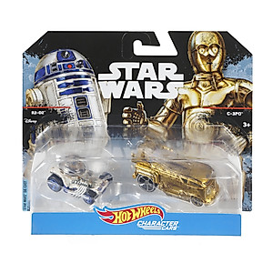 Hot Wheels Star Wars Rogue One Battle Damaged C-3P0 and R2-D2 Character Car (2-Pack)