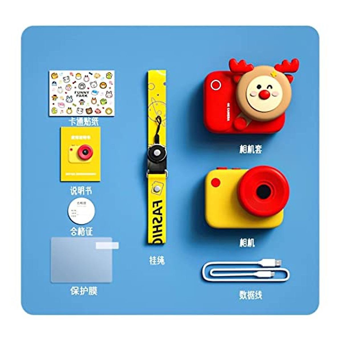 New Children's Camera 4K High-Definition Dual Camera Can Take Pictures Digital Camera Sports Mini Small SLR Toys