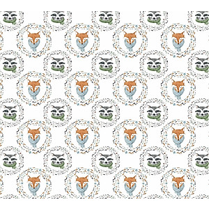 Stesha Party Woodland Wrapping Paper Baby Shower Birthday Gift Wrap - 30 x 20 Inch (3 Sheets)