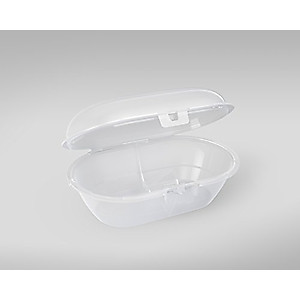 Philips AVENT Ultra Soft Pacifier, 0-6 Months, Arctic White/Green, 4 Pack, SCF214/40