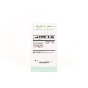 GSL Technology | Acidophilus Probiotic | 100 Million Active Organisms | Dietary Supplement for Gut Health | Made in The USA | 3 Pack of 60 Count (180 Capsules Total)