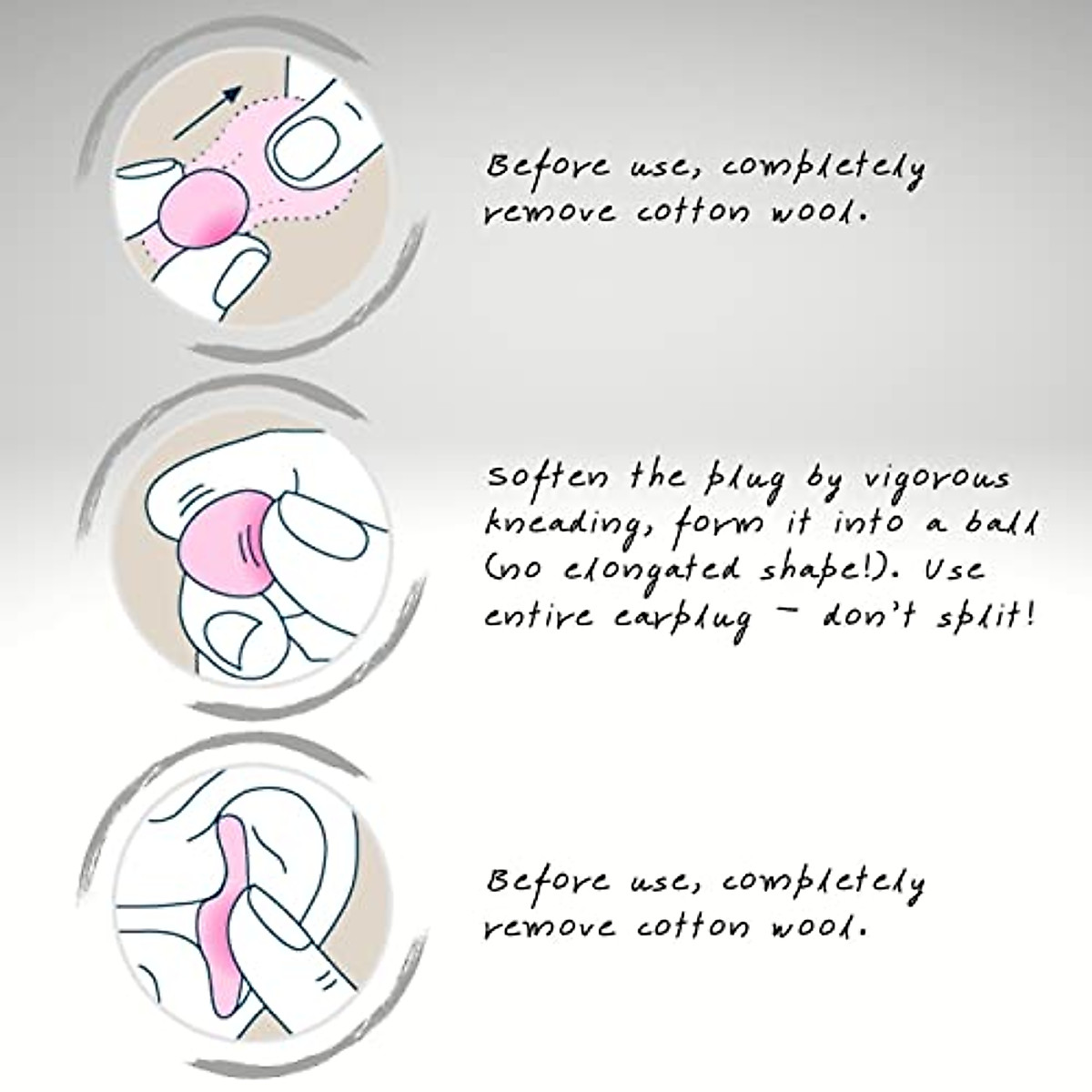 2 Pack of Ohropax Reusable Wax/cotton Ear Plugs (24 Plugs Total) with Clear Carrying Case