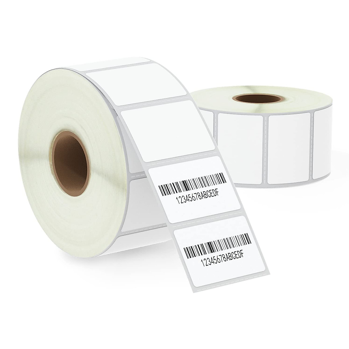 BETCKEY - 1.5" x 1" (38 mm x 25 mm) All Purpose & Address Labels Compatible with Zebra & Rollo Label Printer,Premium Adhesive & Perforated [2 Rolls, 2600 Labels]