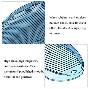Washboard Decor hand portable clothes washing machines washing board household clothes washboard anti-skid tabla washboard mini dryer for clothes (blue) Washboard Tie