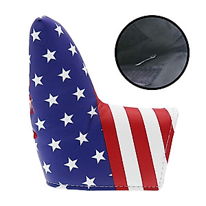 HISTAR Golf Putter Cover Headcover Stars and Stripes Design with USA Letters