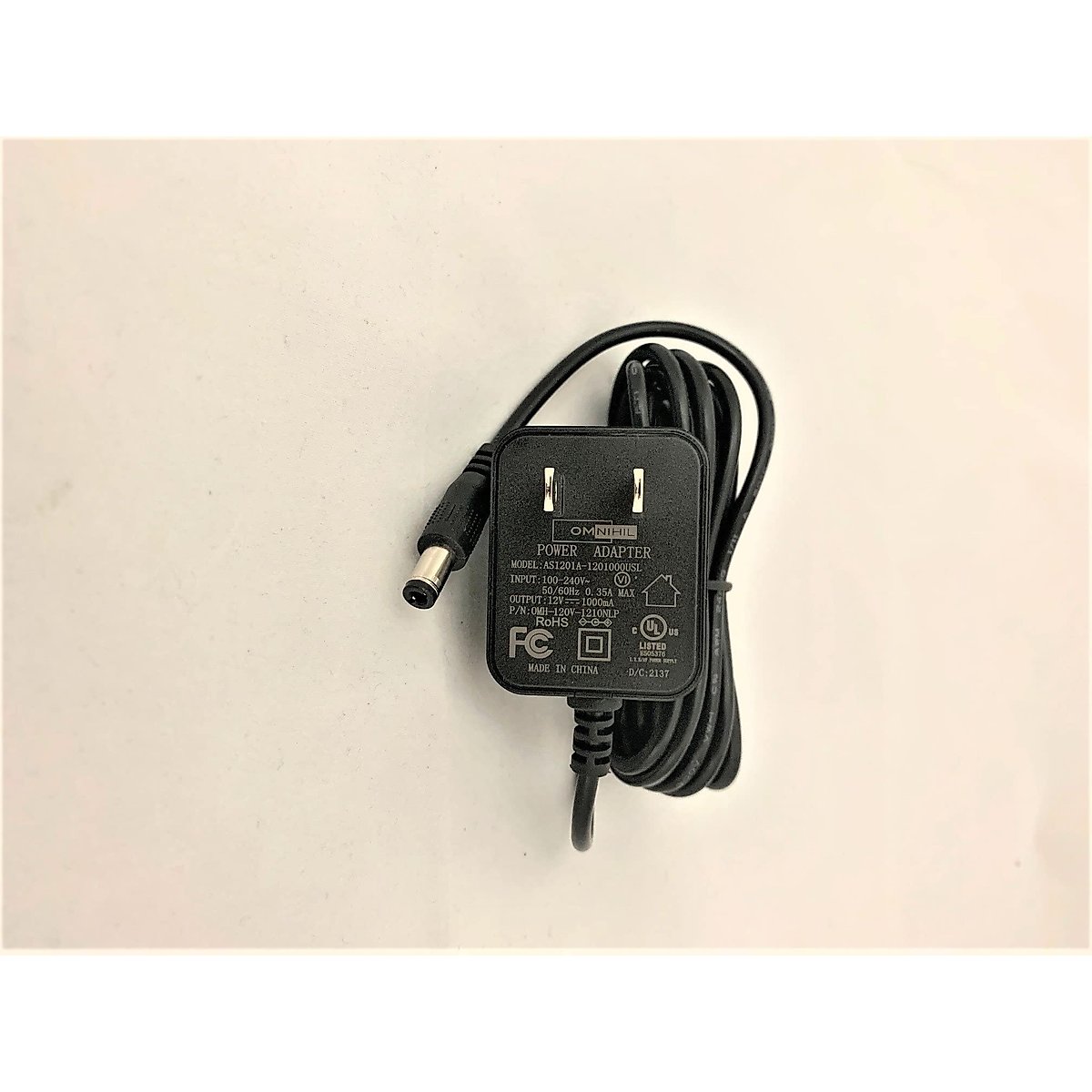 [UL Listed] Omnihil 8 Feet Power Adapter Compatible with Arturia MicroBrute Analog Synthesizer
