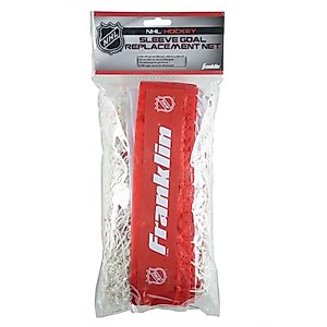 Franklin Sports NHL Hockey Goal Replacement Net - 50" Junior Size Goal Replacement Netting - Outdoor Street Hockey Goal Net - Easy Attach Youth Size Net - 50" x 42" x 26",White