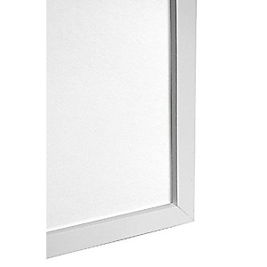 FRAMES BY POST Rio Picture Photo and Poster Frame, MDF Wood, White with Dark Grey Mount, 50 x 40 cm Image Size A3