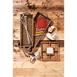 Mud Pie Woven Pot Holder, Yellow, 8" x 8"