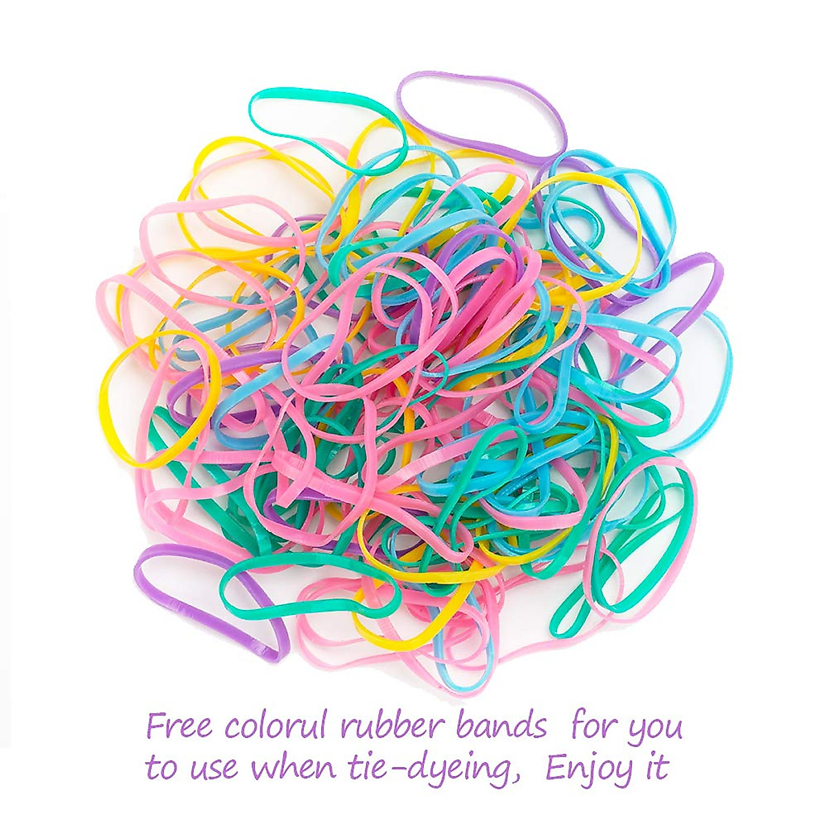 10 Pack White Cotton Scrunchies for Tie Dye Hair Elastic Hair Ties Pony Tail Holder for Party