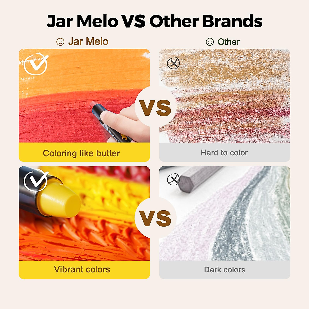 Jar Melo Jumbo Crayons for Toddlers, 12 Colors Twistable Crayons Non Toxic Washable Crayons, Easy to Hold Silky Large Crayons, Safe for Babies and Children, Gift for Boys and Girls Back to School