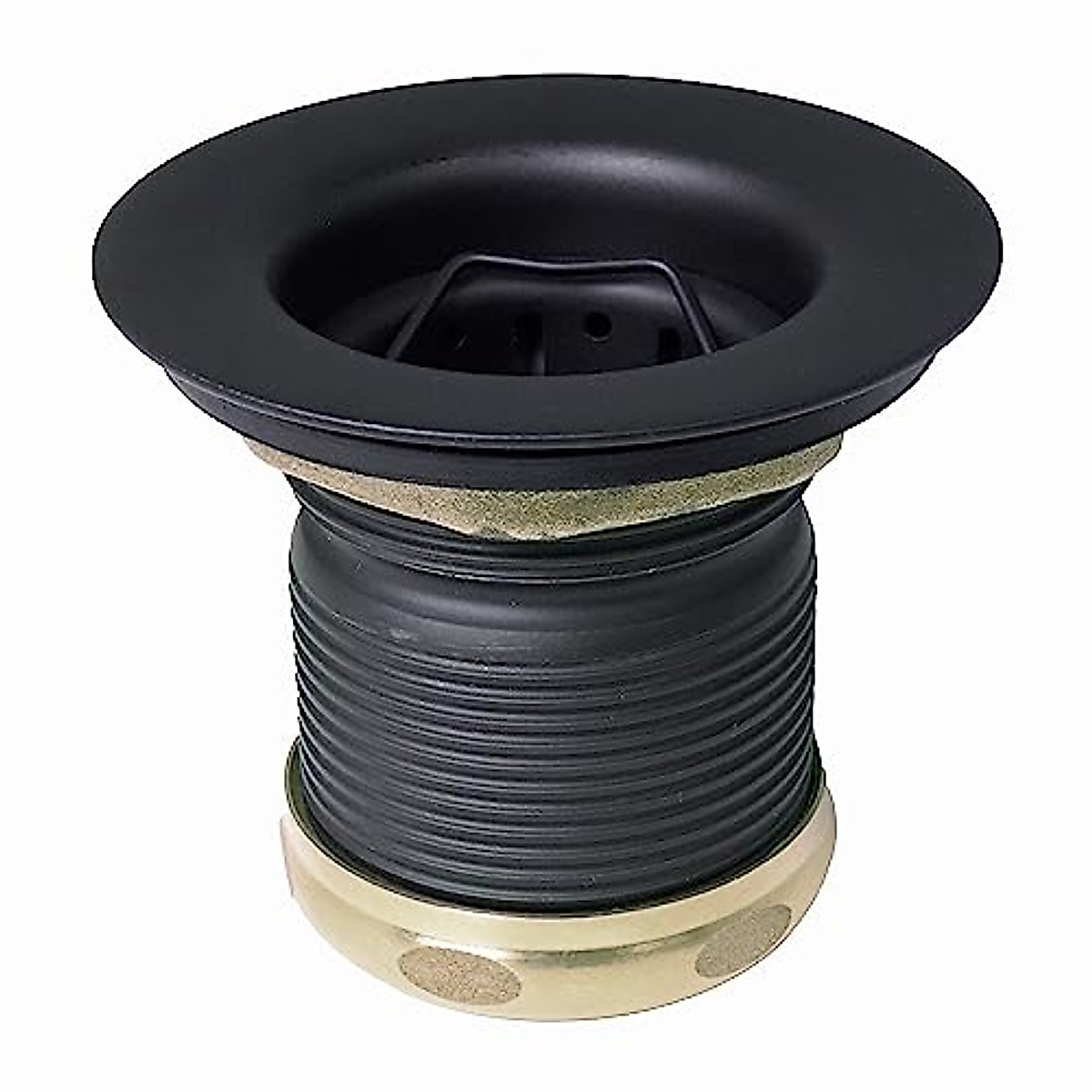 Westbrass Junior Basket Style Bar Sink Strainer, Matte Black, D218-62