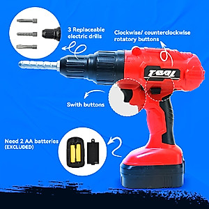 Toy Choi's 82pcs Kids Tool Bench Toy for Age 2-4 - STEM Construction Kid Tool Set Toddler Workbench with Realistic Tools Electric Drill, Build a Tool Bench for Kids Ages 3-5 4-7