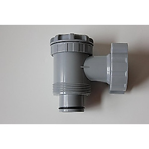 River Country On/Off Plunger Valve with Strainer for Easy Set, Frame Set & Ultra Frame Pools Intex, Bestway, Coleman Compatible