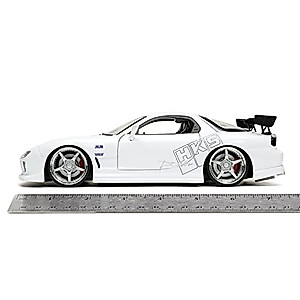 Jada Toys Fast & Furious 1:24 1992 Mazda RX-7 Die-cast Car, Toys for Kids and Adults, White