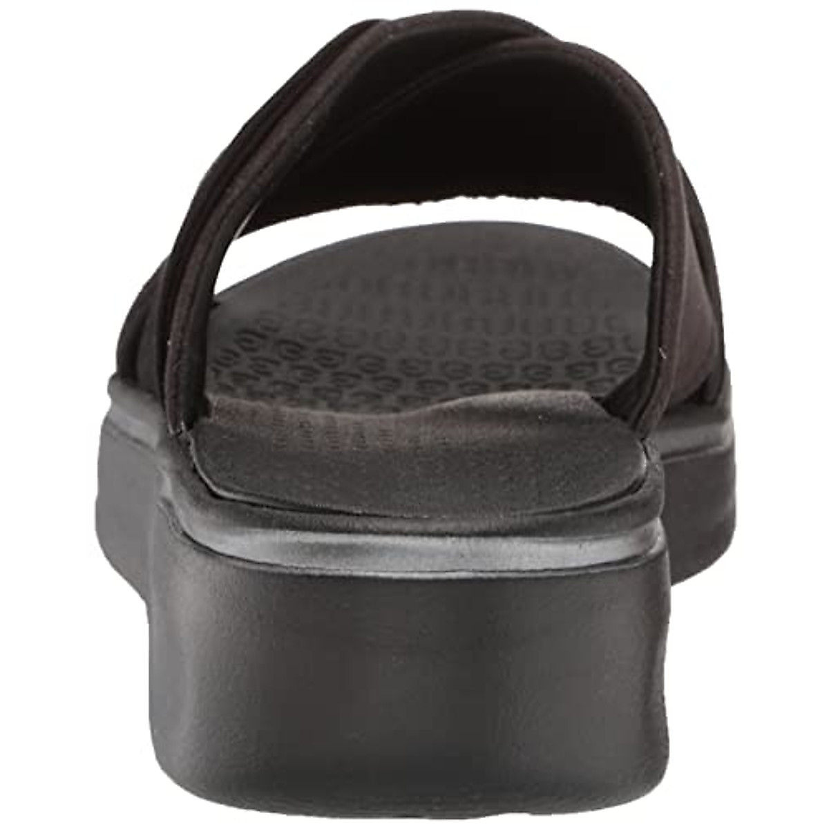 BZees Womens Take A Bow Slide Sandal Black 6.5 M