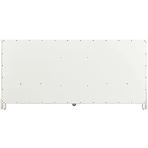 Signature Hardware 953528-72-RUMB-8 Quen 72" Free Standing Double Vanity Set with Wood Cabinet, Vanity Top and Rectangular Undermount Vitreous China Sink - 8" Faucet Holes