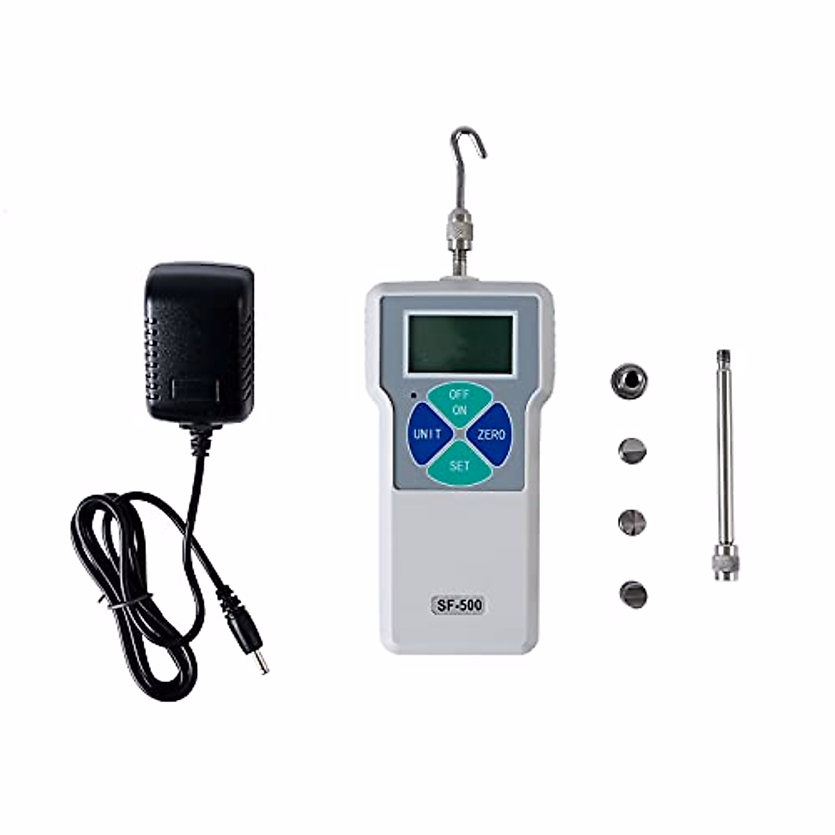 Beslands SF-500 Digital Force Gauge Push and Pull Tester Dynamometer Pressure High Precision LCD Measuring Instruments Thrust Meter Simple Portable (2N-500N)