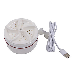 ELINP Travel Washing Machine, Portable Clothes Washer, Mini Laundry Machine, Foldable Bucket Washer Portable Mini 9L Large Capacity USB Power Supply Washing Machine for Lingerie Underwear