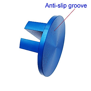 XJDAMZ Jack Pad Slotted - Universal Magnetic, Frame Rail Protector Protector Puck/Pad-Blue 1Pcs