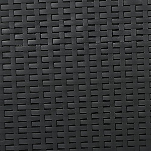 Christopher Knight Home St. Lucia Outdoor 3-Seater Faux Wicker Rattan Style Sofa with Water Resistant Cushions, Charcoal / Light Grey