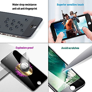 SIMDOG for iPhone 8/ SE 2020 2nd Generation Screen Replacement Black,LCD Touch Digitizer with Repair Tools for A2275, A2298, A2296.with Screen Protector (Black, 8G)…