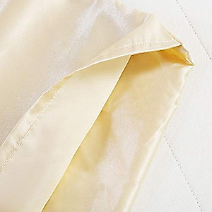 LCBD Silky Satin Toddler Pillowcases Set of 2, Super Soft Travel Pillow Covers, Small Kids Pillow Cases with Envelope Closure, 13"x 18", Champagne