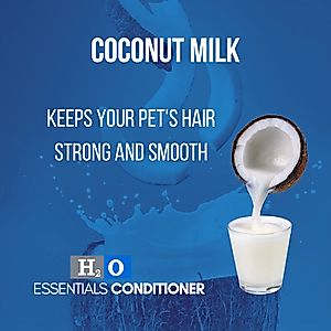 Pure Paws H2O Essentials Conditioner | Extreme Coconut Moisturizing Hydration for A Strong & Healthy Coat | 8oz