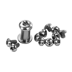 13-Piece Titanium Screw and Pivot Kit, Deep Carry Pocket Clip, Thumb Stud and Omega Spring for Benchmade 535 Bugout, Mini Bugout 533 and Bailout 537, Hardware Combo Set, Titanium Primary Color