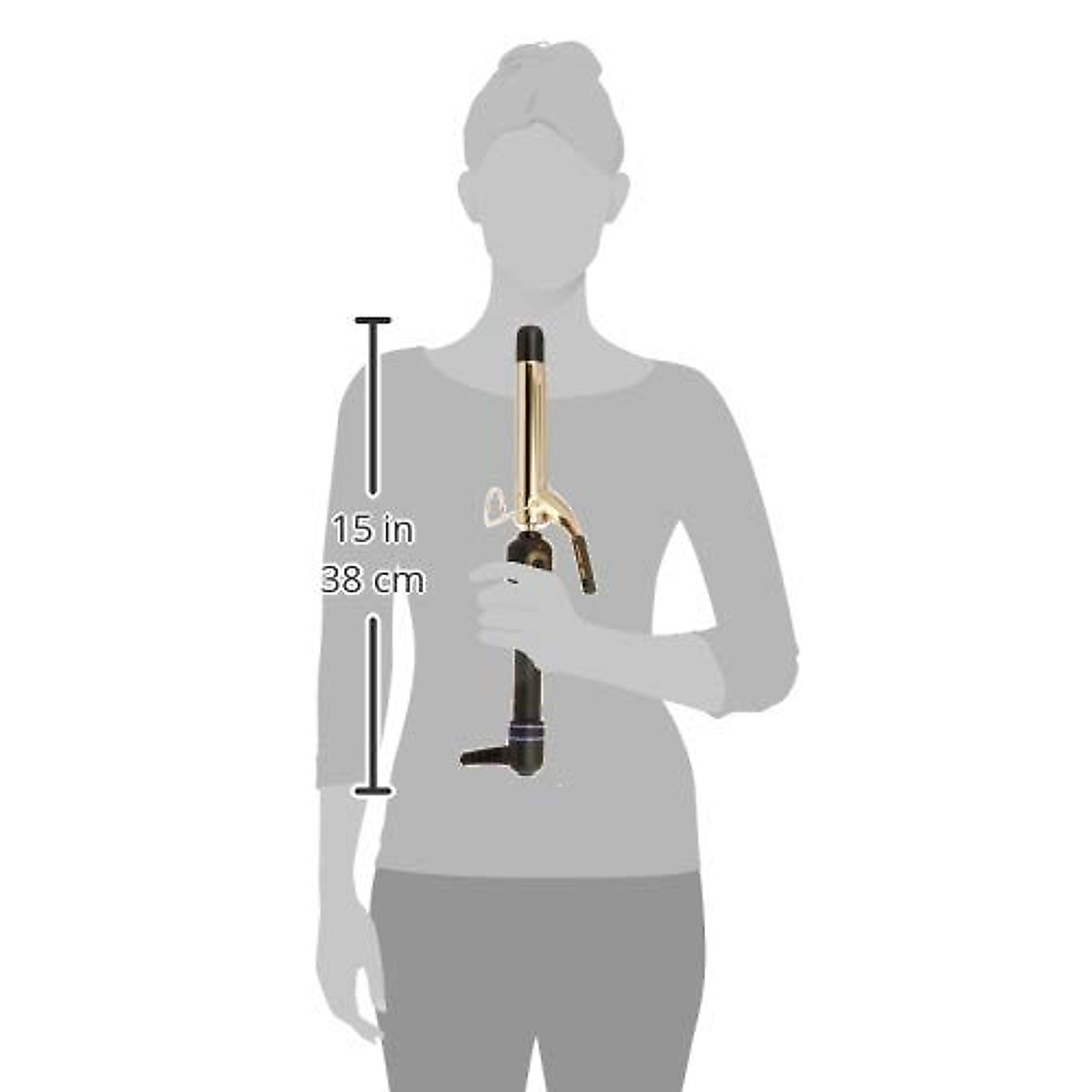 Hot Tools Pro Artist 24K Gold Curling Iron | Long Lasting, Defined Curls (1 in)