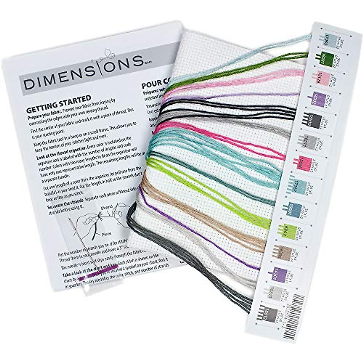 Dimensions Flower Truck Counted Cross Stitch Kit for Beginners, 7" x 5", 14 Cnt. White Aida, 5 5