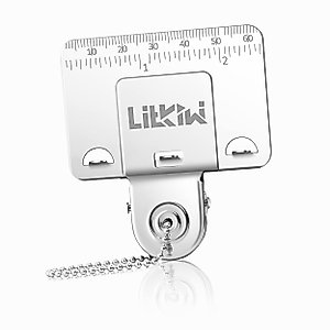 LitKiwi 1PCS Double Scale Measuring Tape Clip,304 Stainless Steel Measuring Tool,Accurately Position Measure Tool,Fixed Point Measurement,Corners Clamp Precision Marking Tool