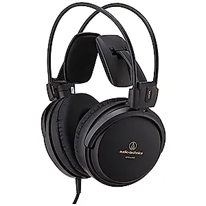 Audio-Technica ATH-A550Z Art Monitor Closed-Back Dynamic Headphones, Black