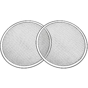 Tosnail 4 Pack 10 Inches Seamless Aluminum Pizza Screen Pizza Pan with Holes Pizza Mesh