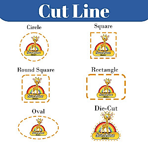 Custom Design Your Own Waterproof Die-Cut Vinyl Stickers Labels - Personalized with Image, Photo, Text or Logo,Dishwasher Safe, Fade & UV Resistant.