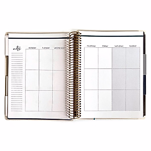 Paper House Productions 12 Month Undated 9.5" Planner with Month and Event Flag Stickers - Celestial