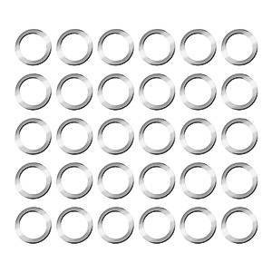 Micro Traders 30PCS Lightweight Tippet Rings Fly Fishing Trout Fishing Line Tippet Leaders Stainless Steel Small Tackle Fishing