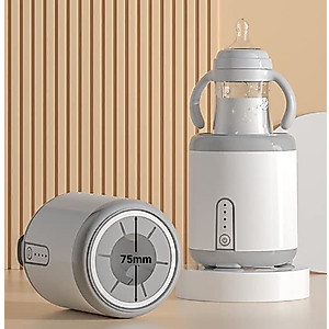 Baby Formula Dispensers & Mixers,360 -Degree Two -Way Shaking Milk,Shake Milk Evenly and Less Bubbles,Three -Gear Timing Milk,Wireless Portable Milk Shake,1200mAh Battery,Baby Bottle Shaker (White)