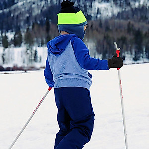 Baby Toddler Mittens Boys Girls Winter Outdoor Gloves Kids Easy-On Fleece Warm Mittens Black 3 Pair M（1-2 years）