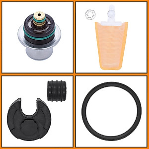 FOKES The high-performance Fuel Pump with Strainer and 43PSI Pressure Regulator Compatible with Polaris Ranger 500 700 800 (2006-2013) Replaces 2521121, 2520864, 2204306, 1240382, 1240239