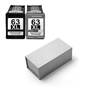 LEMERO 63XL Remanufactured Ink Cartridge Replacement for HP 63 63XL 63 XL for Envy 4520 OfficeJet 3830 4650 5258 Deskjet 3630 Printer ( Black, Color, 2 Pack )
