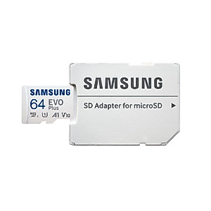 Samsung 64GB Micro SDXC Class 10 UHS-I EVO Plus Memory Card Works with Nintendo Switch, Switch Lite, Switch OLED Gaming Console (MB-MC64KA) Bundle with 1 Everything But Stromboli Micro SD Card Reader