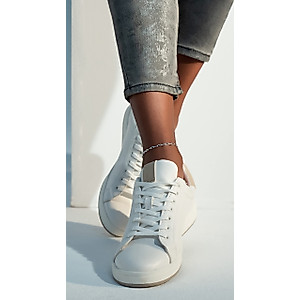 Miabella Solid 925 Sterling Silver 2.5mm Paperclip Link Chain Anklet Ankle Bracelet for Women, Made in Italy (sterling silver, 10 Inches)