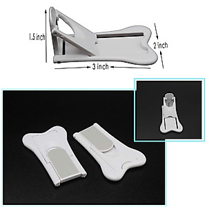 D.A. klosterman Child Safety Locks for cabinets and Drawers, Sliding Door Locks, Easy-to-Install Cabinet Window Babies, Baby latches (Pack of 2)